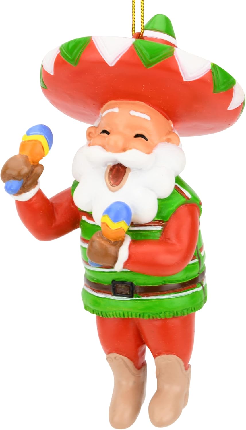 Amazon.com: Tree Buddees Fiesta Santa Christmas Ornament : Home & Kitchen