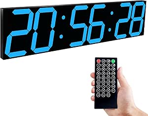 Amazon.co.jp: Extra Large LED Digital Clock - Simple Style LED Wall ...