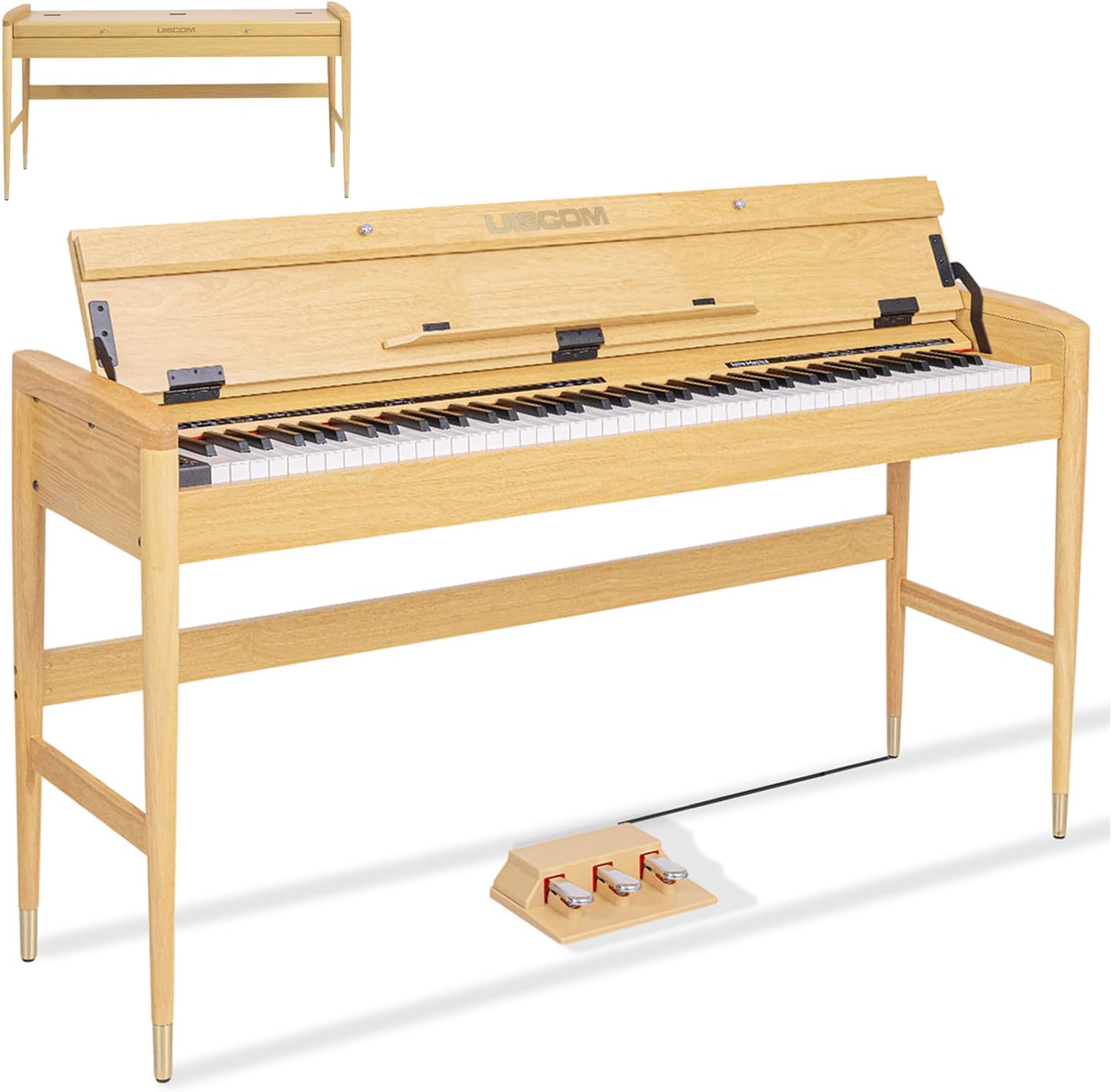 Amazon.com: ZHRUNS Digital Piano, 88 Key Full Weighted Keyboard Piano ...