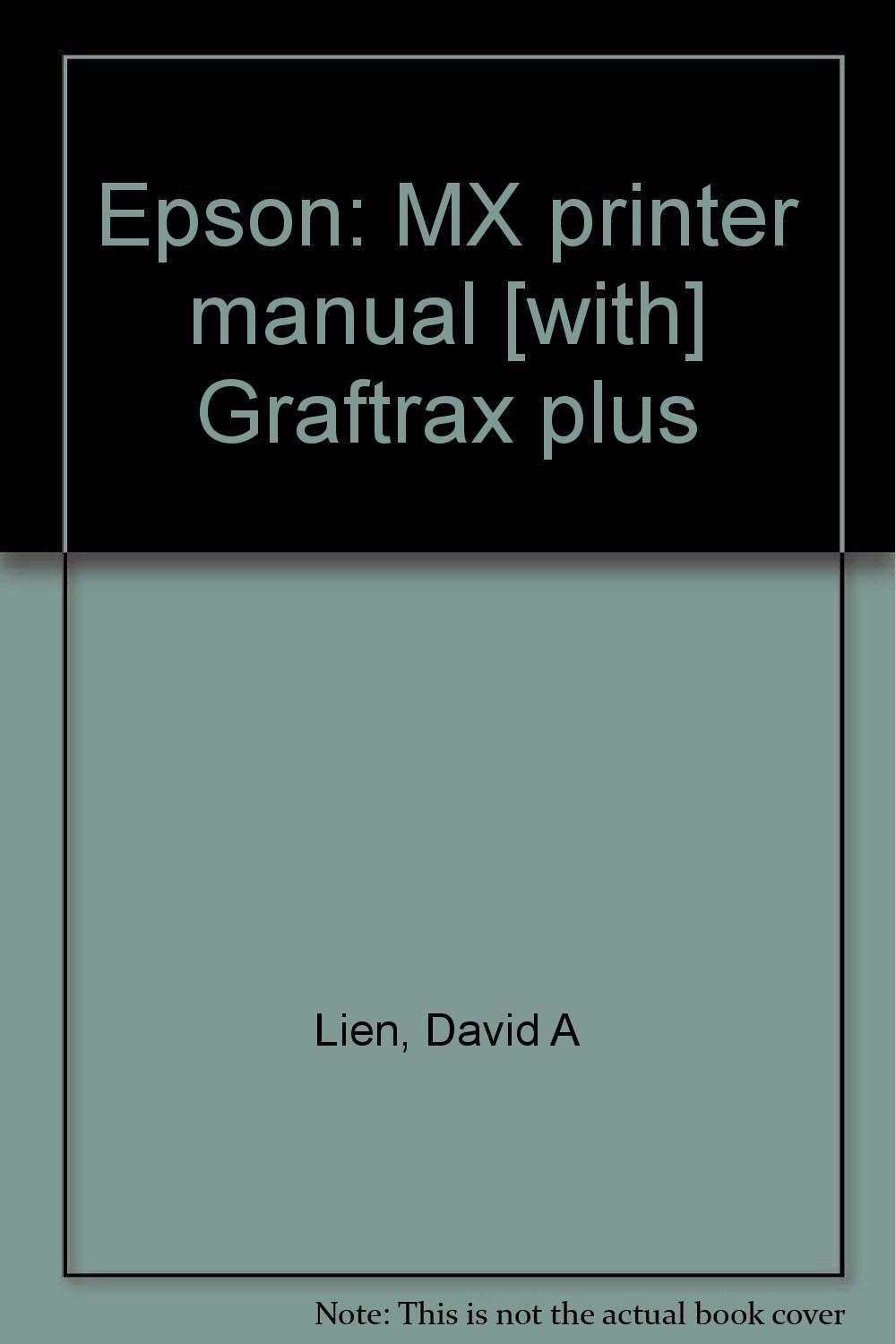 Epson MX Printer Manual with Graftrax Plus