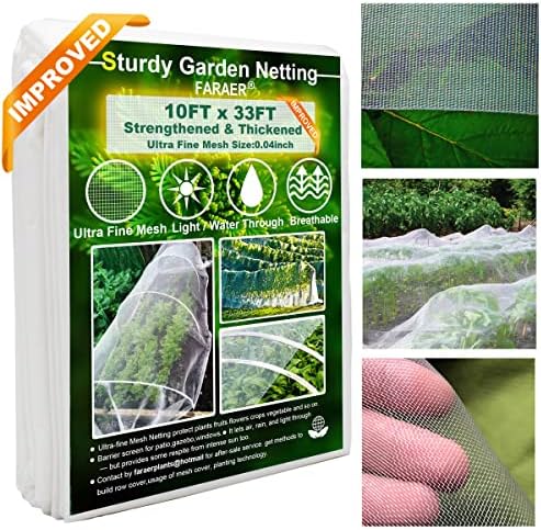 Amazon.com : Garden Pest Barrier Netting, Thickened Mesh Net Bugs Out ...