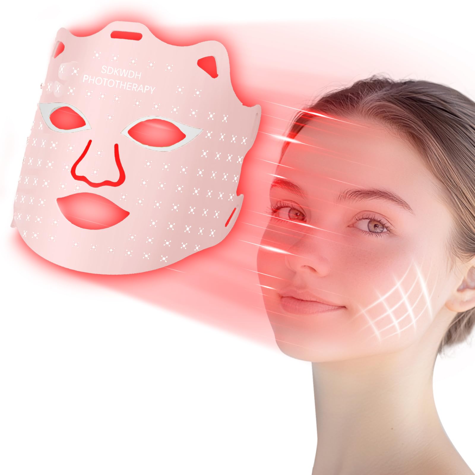 Amazon.com : SDKWDH Led Face Mask Light Therapy At Home, 7 Colors LED ...