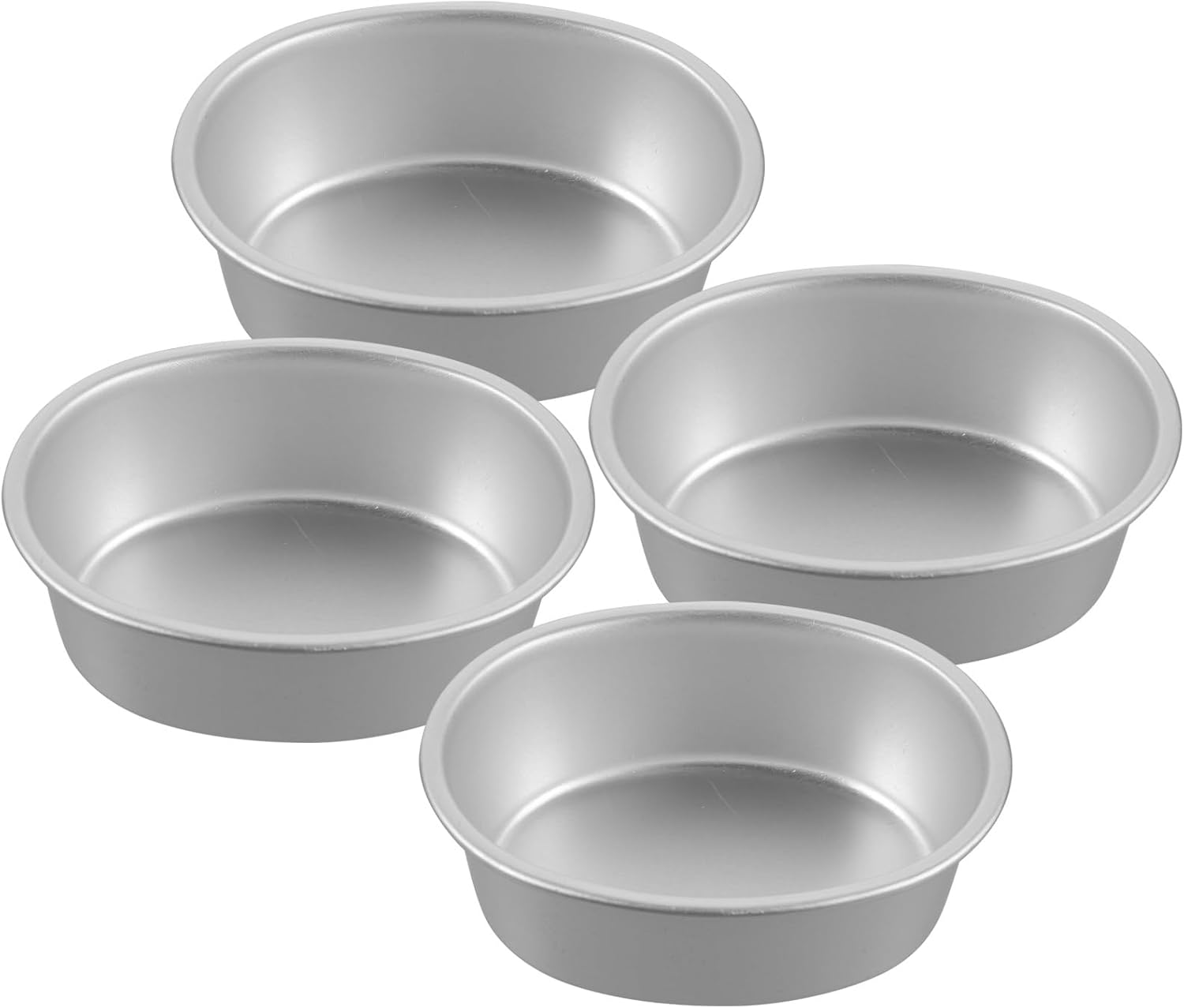 Amazon.com: Luxshiny Aluminum Alloy Oval Cake Pans 4 Pack Nonstick ...
