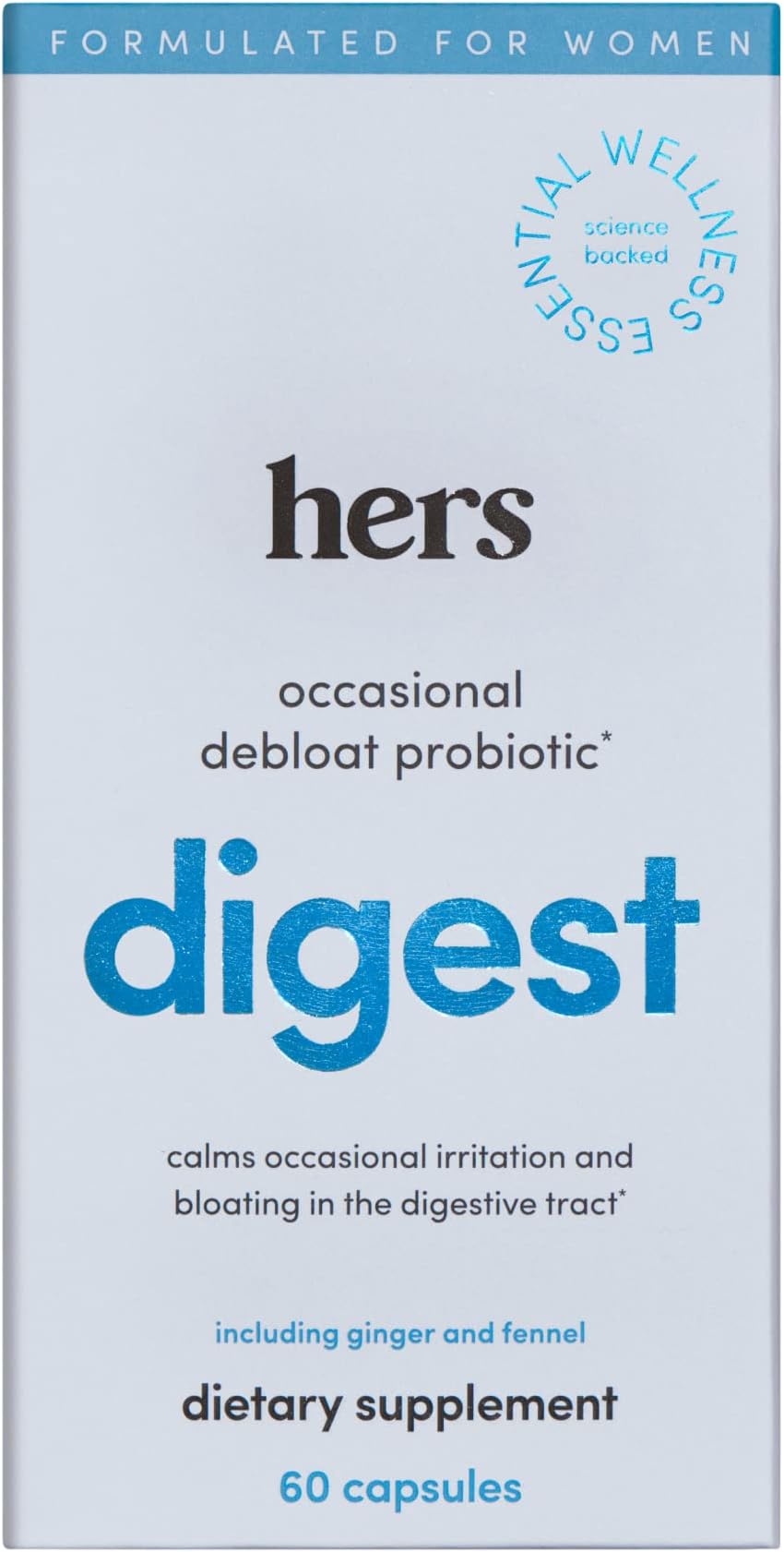 Amazon.com: Hers Digest Supplement - Women's Probiotic Supplement for ...