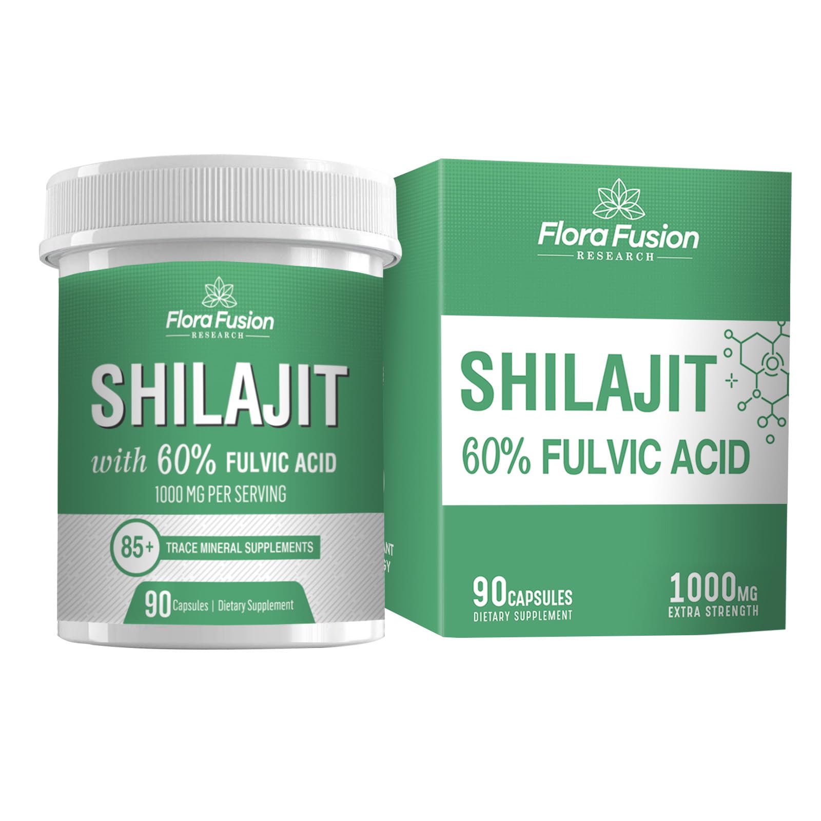 Amazon.com: Flora Fusion Research SHILAJIT Capsules 1000mg – Himalayan ...