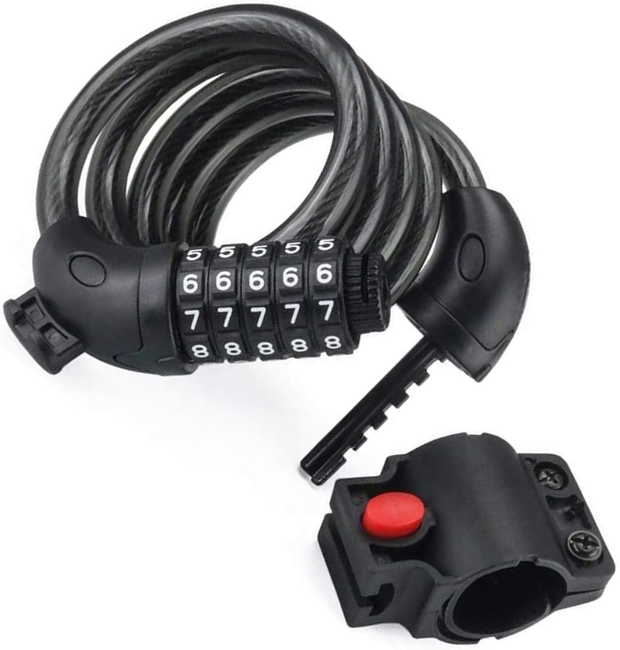 Amazon.com: Bike Lock, Combination Bicycle Cable Lock, Universal Bike ...