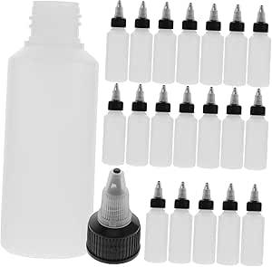 Amazon.co.jp: KJHBV 20本 スパイク スクイズ ボトル クリア プラスチック 容器 プラスチック スクイズ ボトル 液体用 クリア プラスチック ボトル ラボ用 洗浄 ...