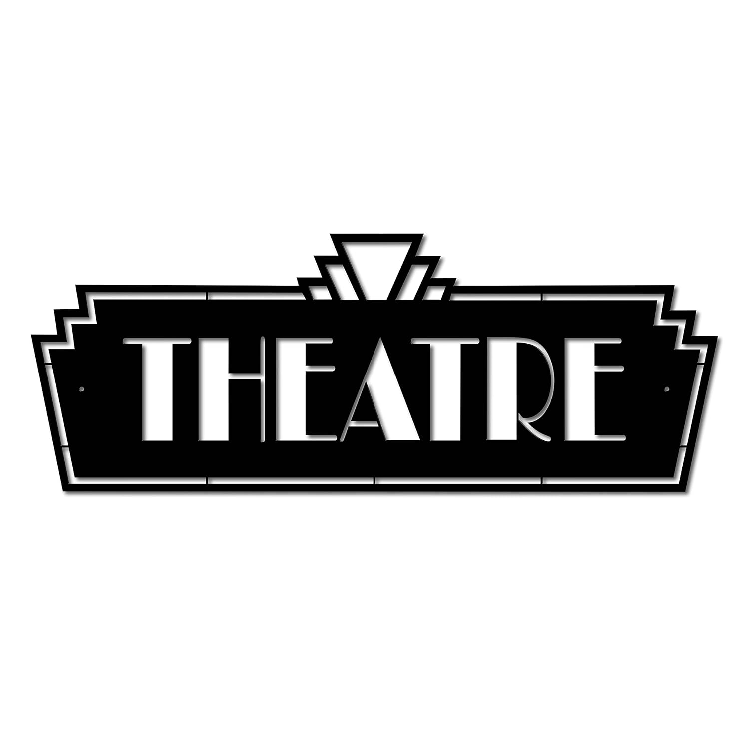 Amazon.com: Theatre Metal Sign by Lewis Design Company | 14 gauge ...