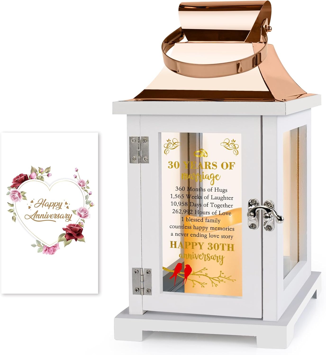 Amazon.com: HN HAIINAA 30th Wedding Anniversary Lantern 30th ...