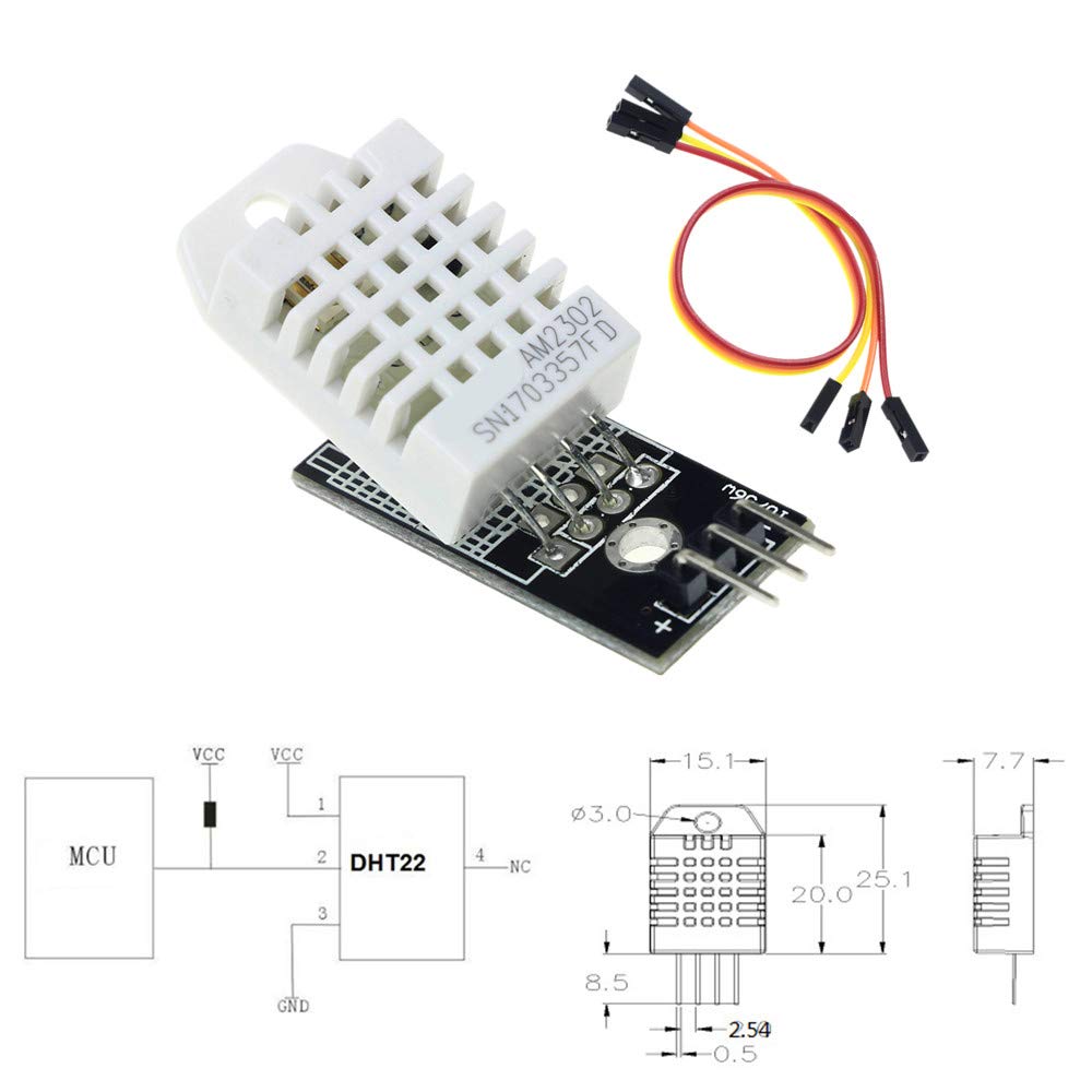 Buy Phoncoo DHT22 AM2302 Digital Temperature Humidity Sensor Module ...