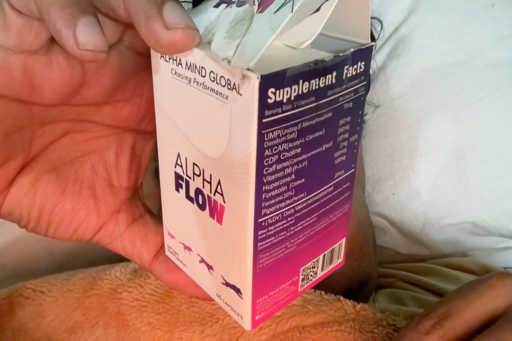 Alpha Flow- Uridine Monophosphate, Nootropic, CDP Choline, ALCAR (Acetyl L Carnitine), Huperzine ...