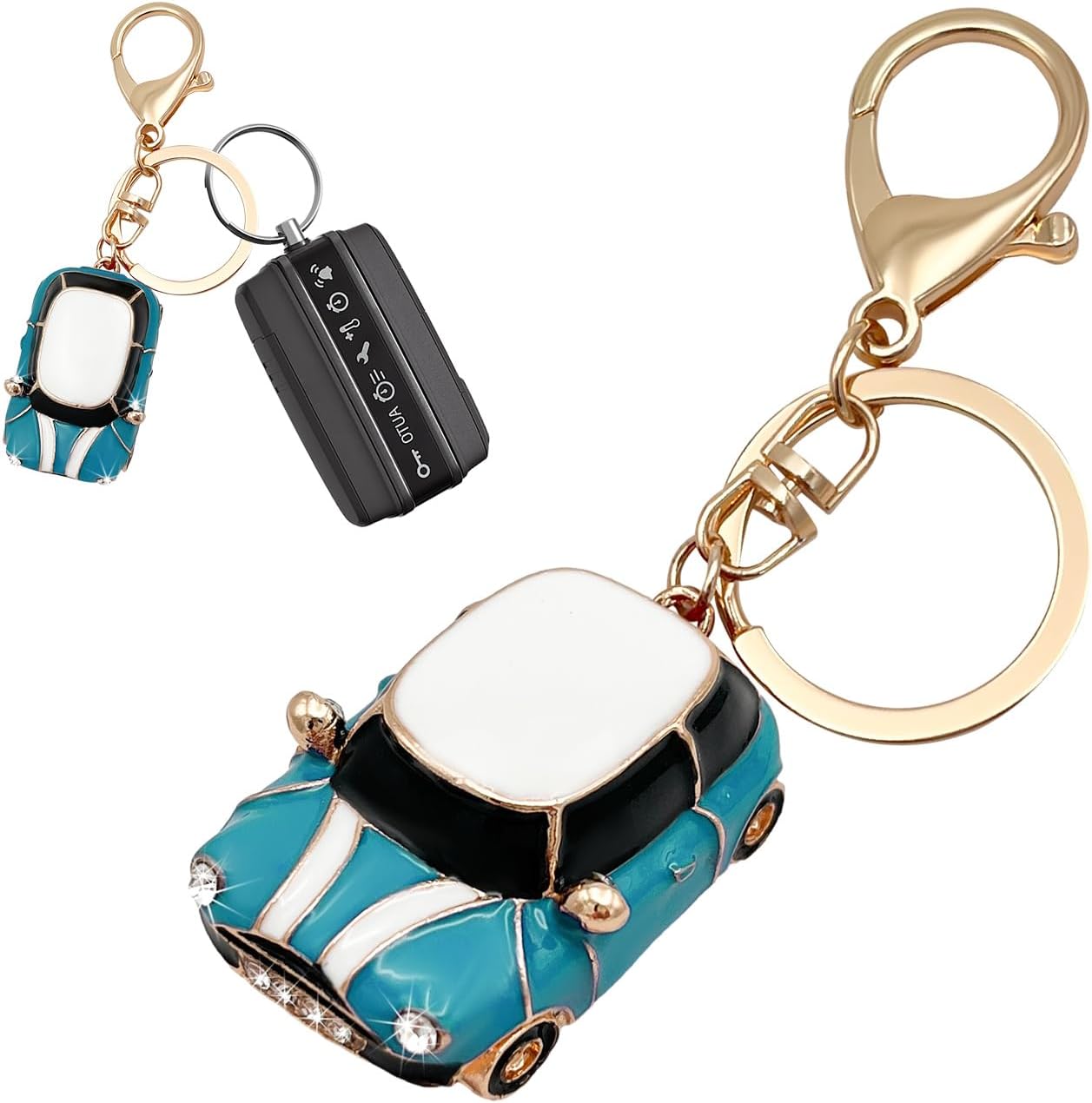 Amazon.com: Sylvil Car Model Rhinestone Keychain, Creative Car Shape ...