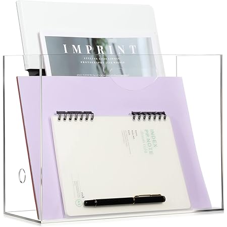Amazon.com: MaxGear Hanging File Organizer Box, Acrylic File Folder ...