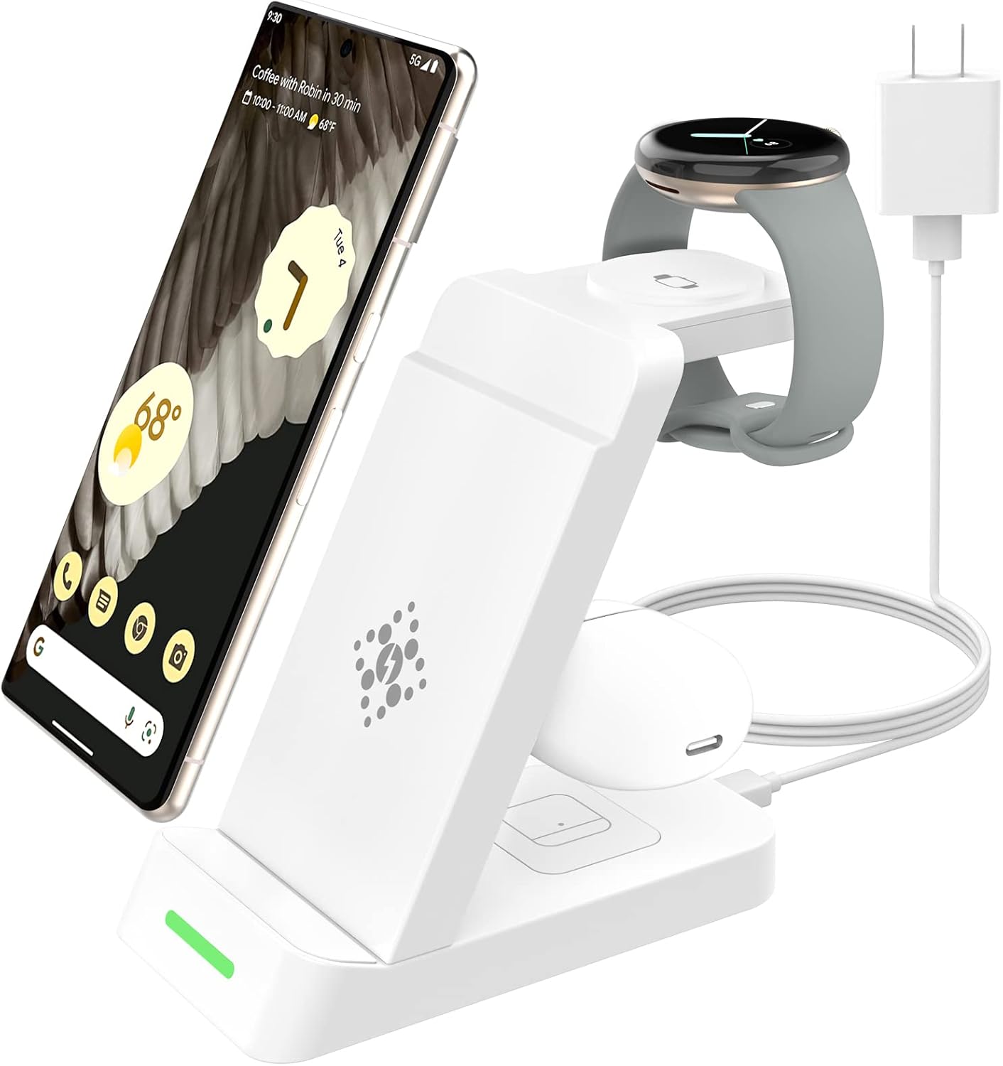 Amazon.com: EloBeth 3 in 1 Wireless Charger Stand for Google Pixel ...