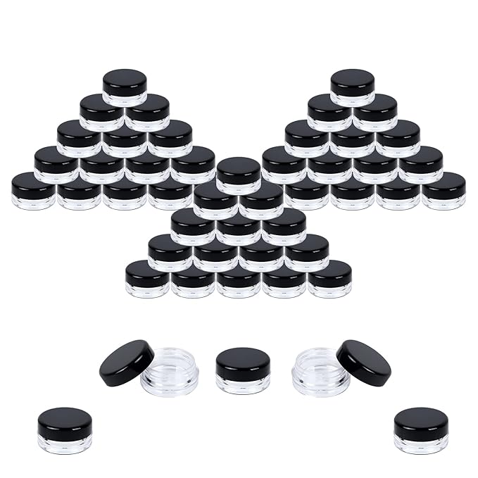 Amazon.com : Sample Containers, Sample Jars, Lip Balm Containers, Mini ...