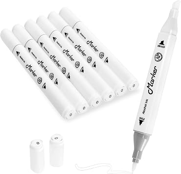 Amazon.com: Sharxart Blender Colorless Alcohol Markers, 6 Pack Blending ...