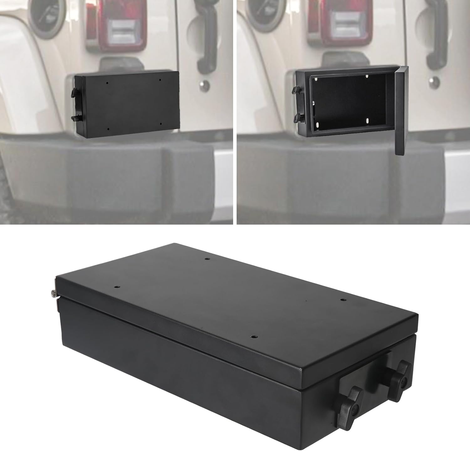 Amazon.com: 1 Pack Metal License Plate Box with Lock, Universal License ...