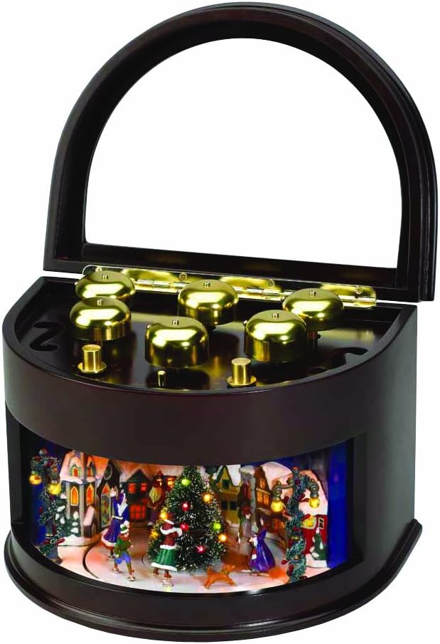 Amazon.com: Gold Label Animated Symphony of Bells Music Box : Home ...