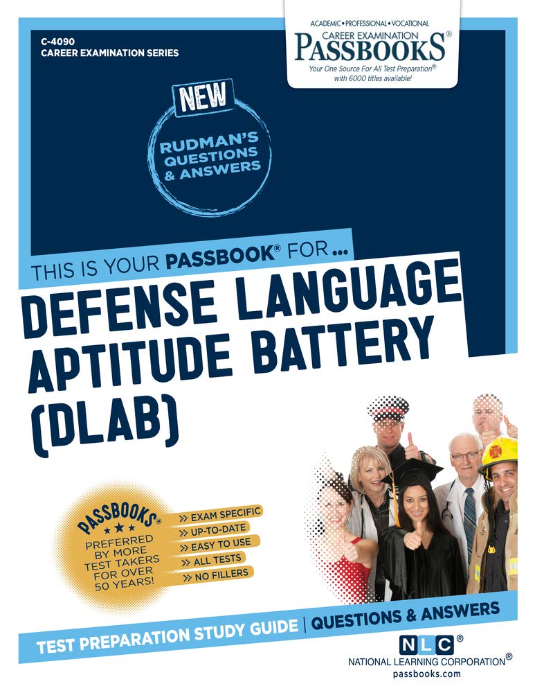 Defense Language Aptitude Battery (DLAB) (C-4090): Passbooks Study ...