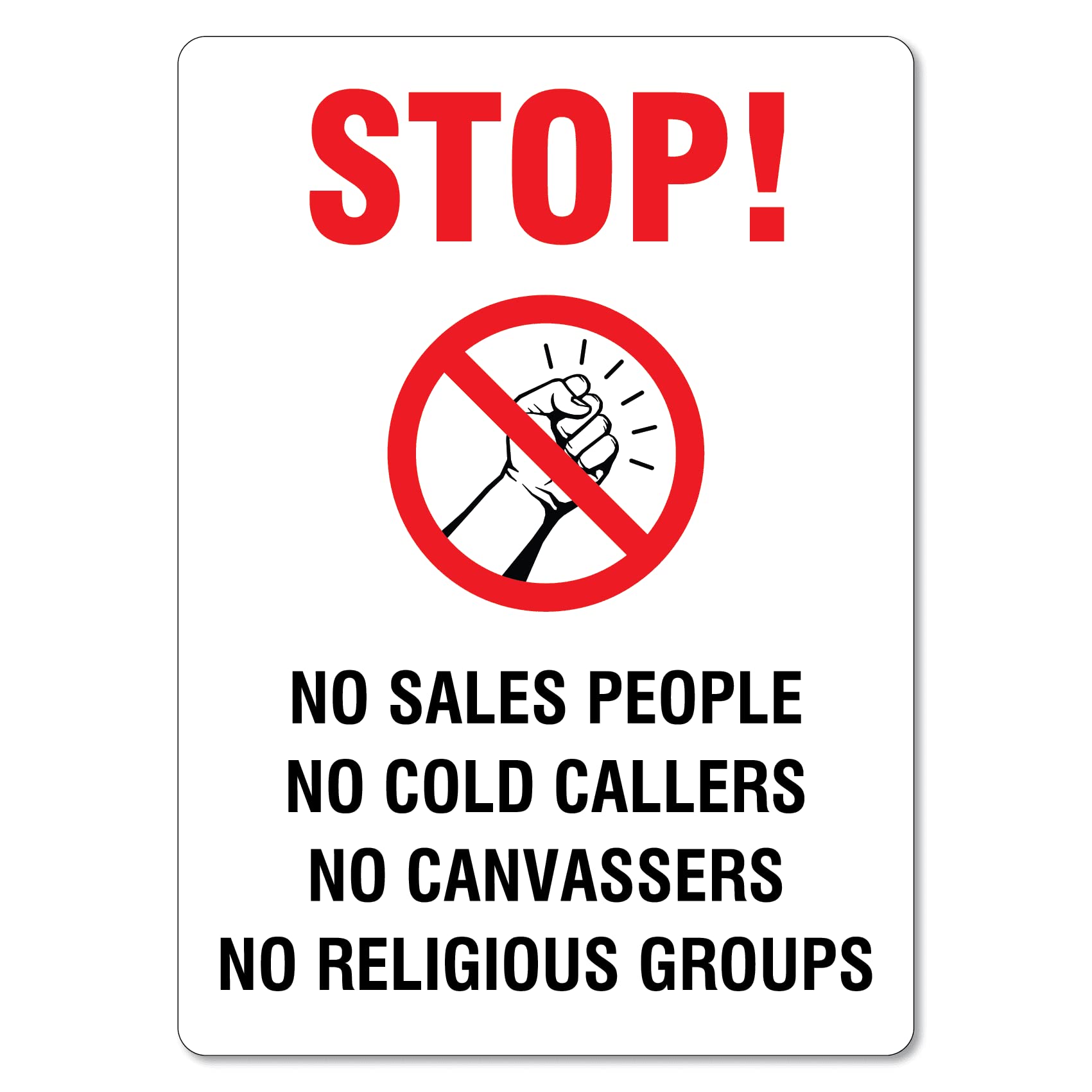 No Damage Sign