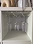 Amazon.com: Dianoo Wine Glass Rack Under Cabinet Hanging Wire Stemware ...