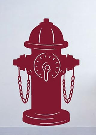 Amazon.com: Fire Hydrant Wall Decals Stickers, Red, 15" : Tools & Home ...