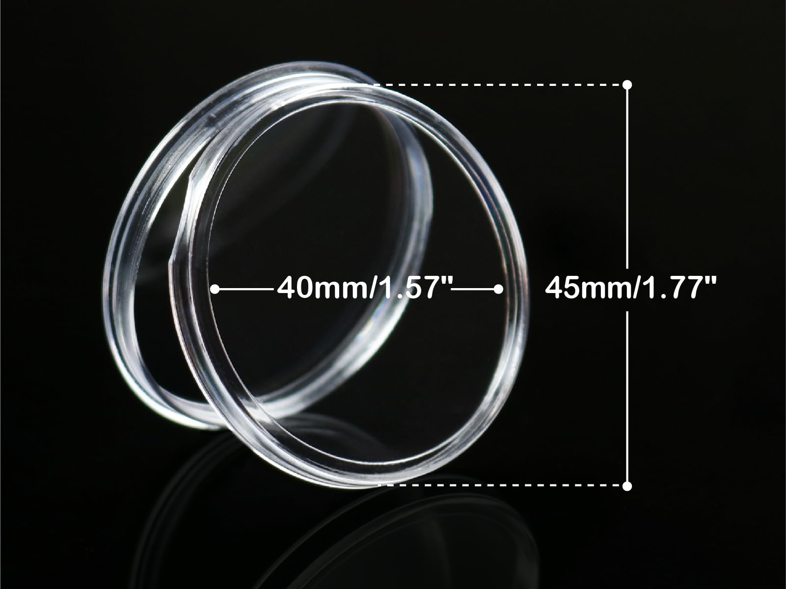 Snapklik.com : 100 Pieces 40mm Coin Capsules, Silver Coin Holder ...