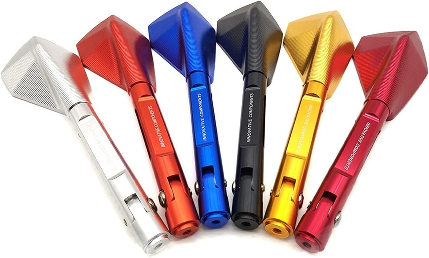 Mirror Motorcycle Rearview Mirror Moto Side Mirrors CNC Black For ...