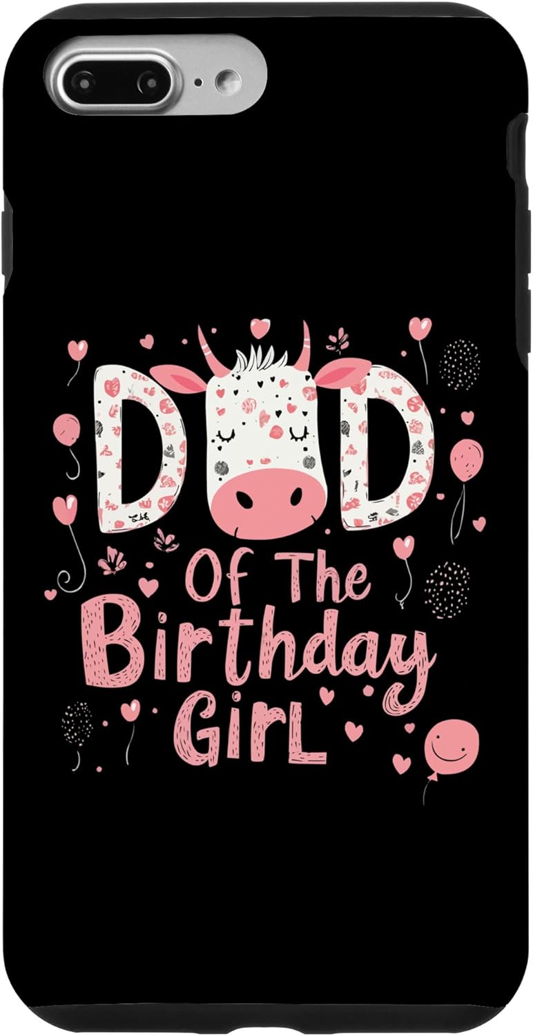 Amazon.com: Dad of the Birthday Girl Cow Themed Party For Father Daddy ...