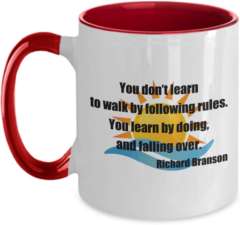 Amazon.com: Richard Branson Quote"You don’t learn to walk by following ...