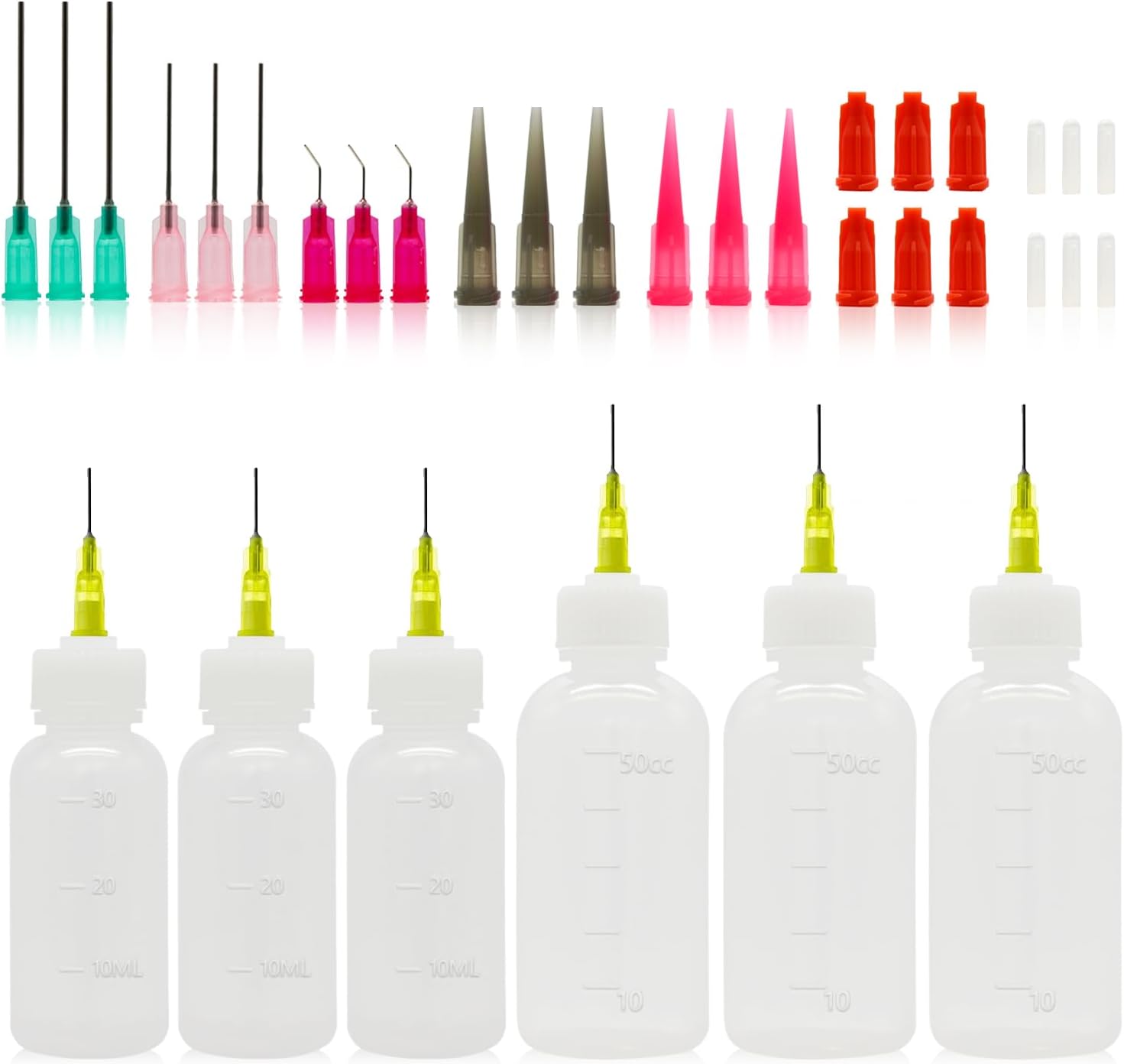 6pcs Needle Bottle Applicator, Needle Tip Glue Bottle, Precision Bottle ...