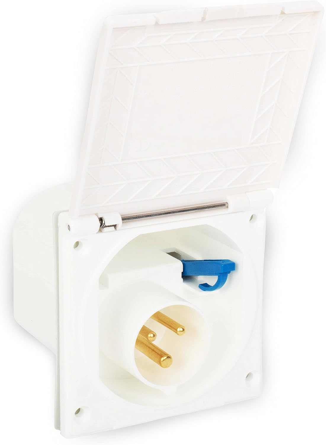 GADLANE 240V Mains Flush Fit Socket - Splashproof Caravan Inlet Socket ...