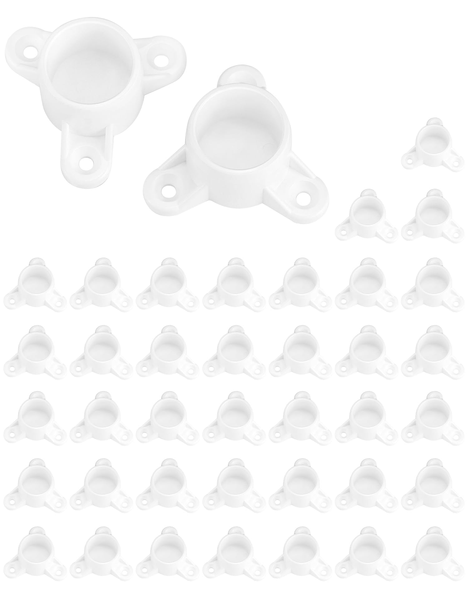 Amazon.com: QWORK 3/4" PVC Furniture Grade Table Cap, 40 Pcs Table ...