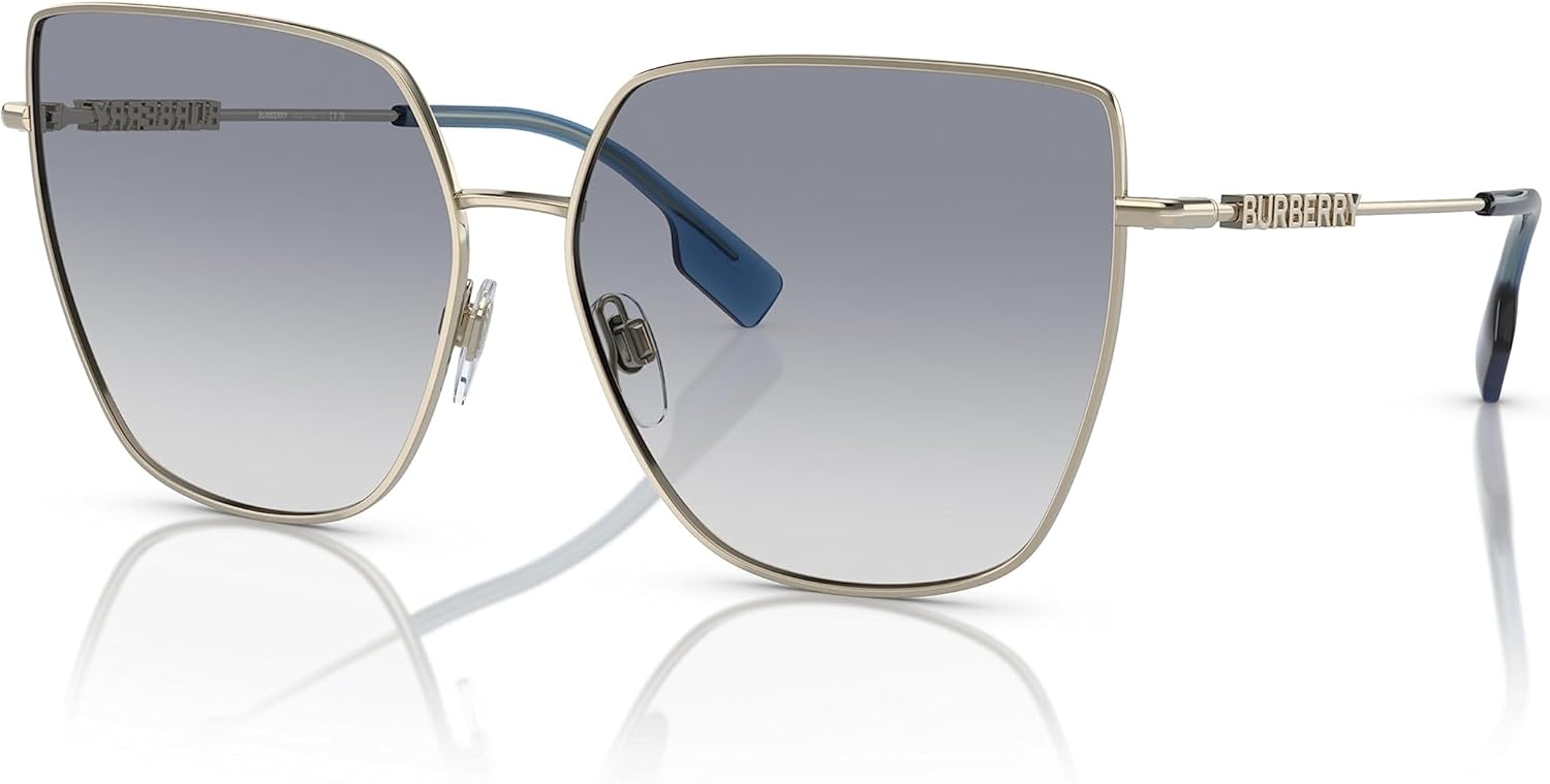 BURBERRY Sunglasses BE 3143 110979 Alexis Light Gold Clear Gradie at ...