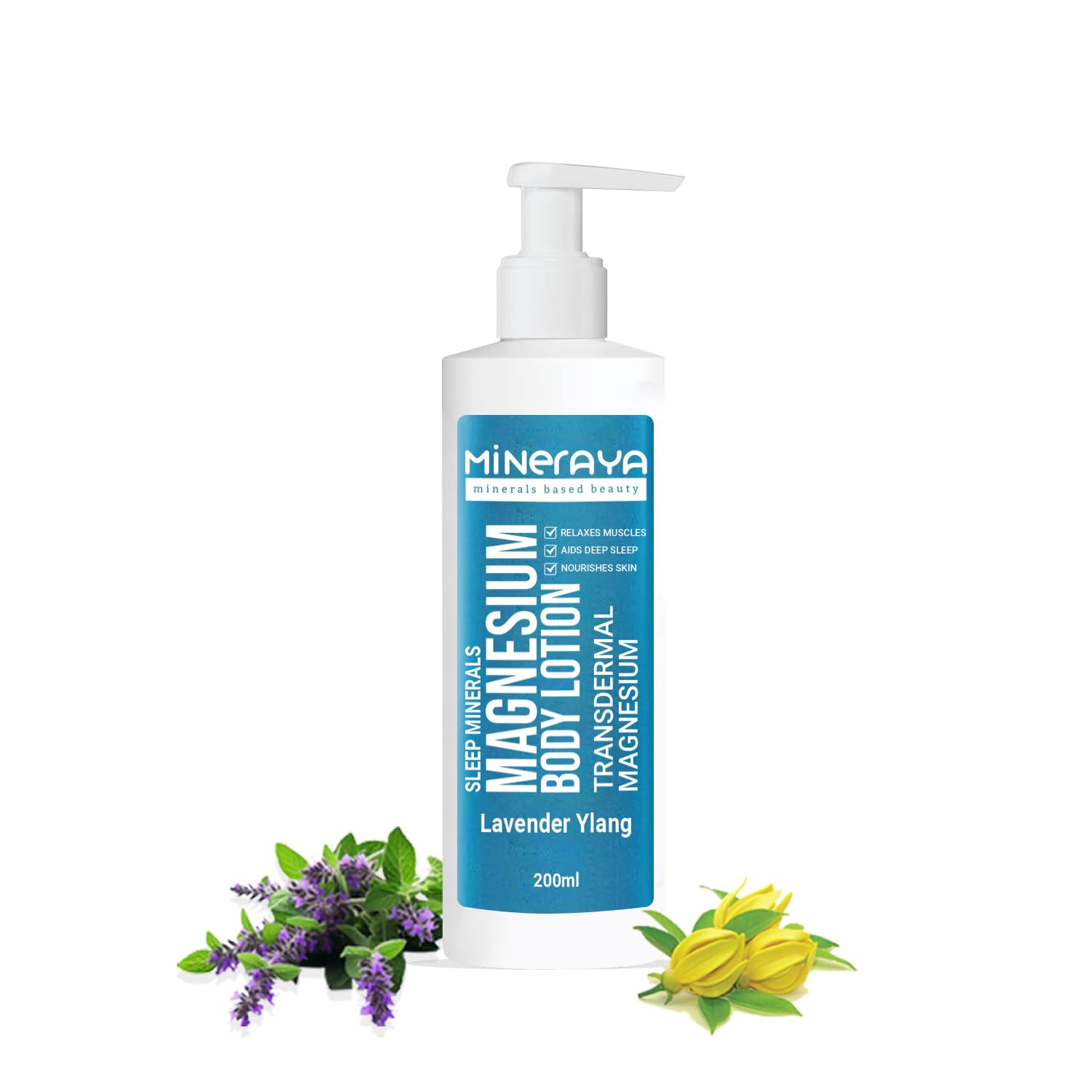 MINERAYA Magnesium Body Lotion. Transdermal Magnesium Minerals Aid Deep ...