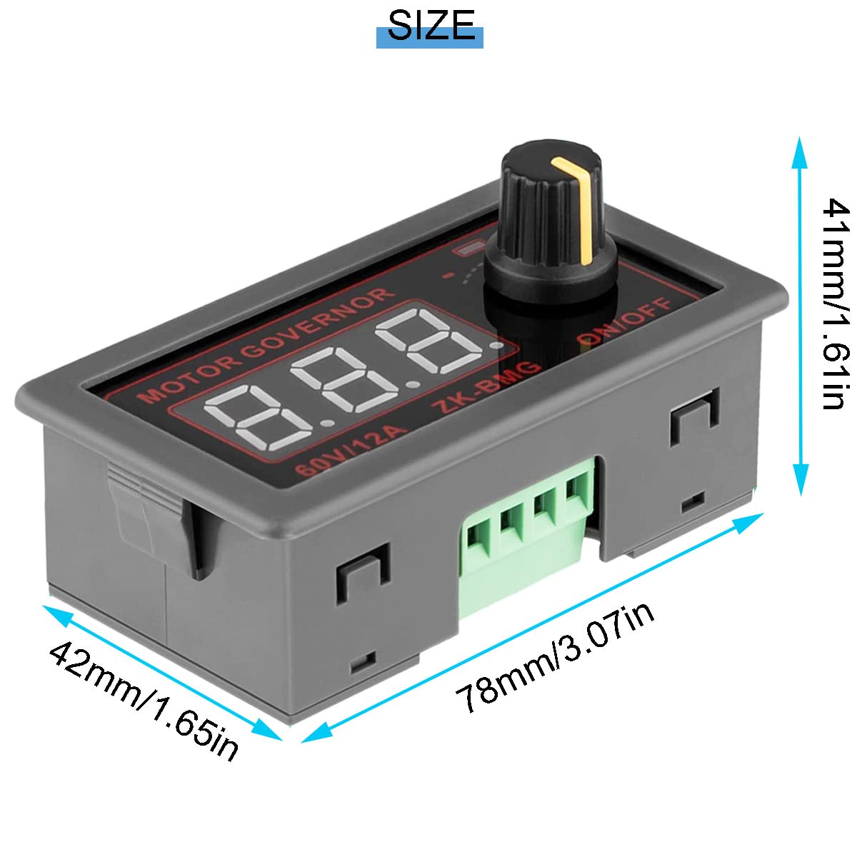 Z Track Snail Speed Controller DC Motor Speed Controller 12V 24V 36V