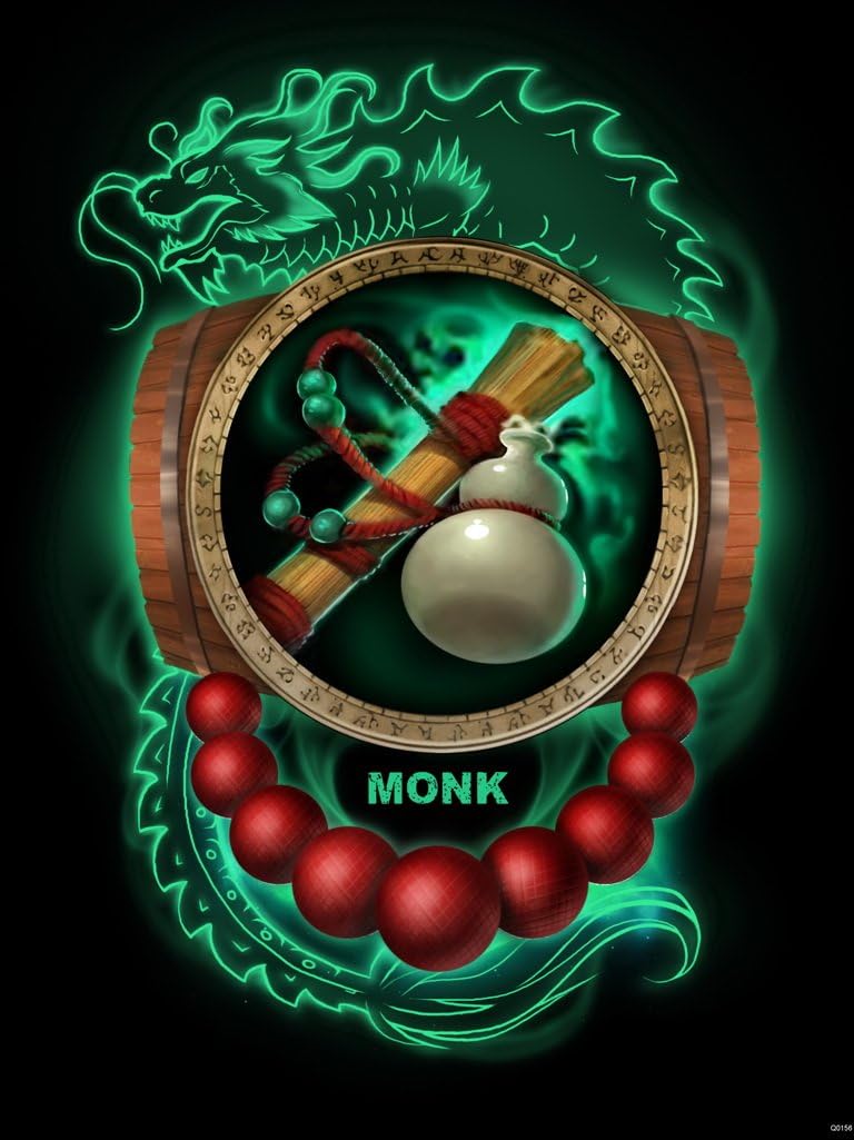 Amazon.com: World of Warcraft Class Monk Emblem Banner Flag Fan Art ...
