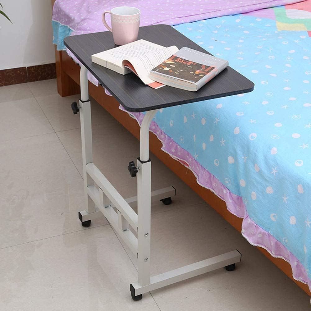 Buy DGHJK Laptop Table Medical Overbed Table With Wheels Hospital Over ...