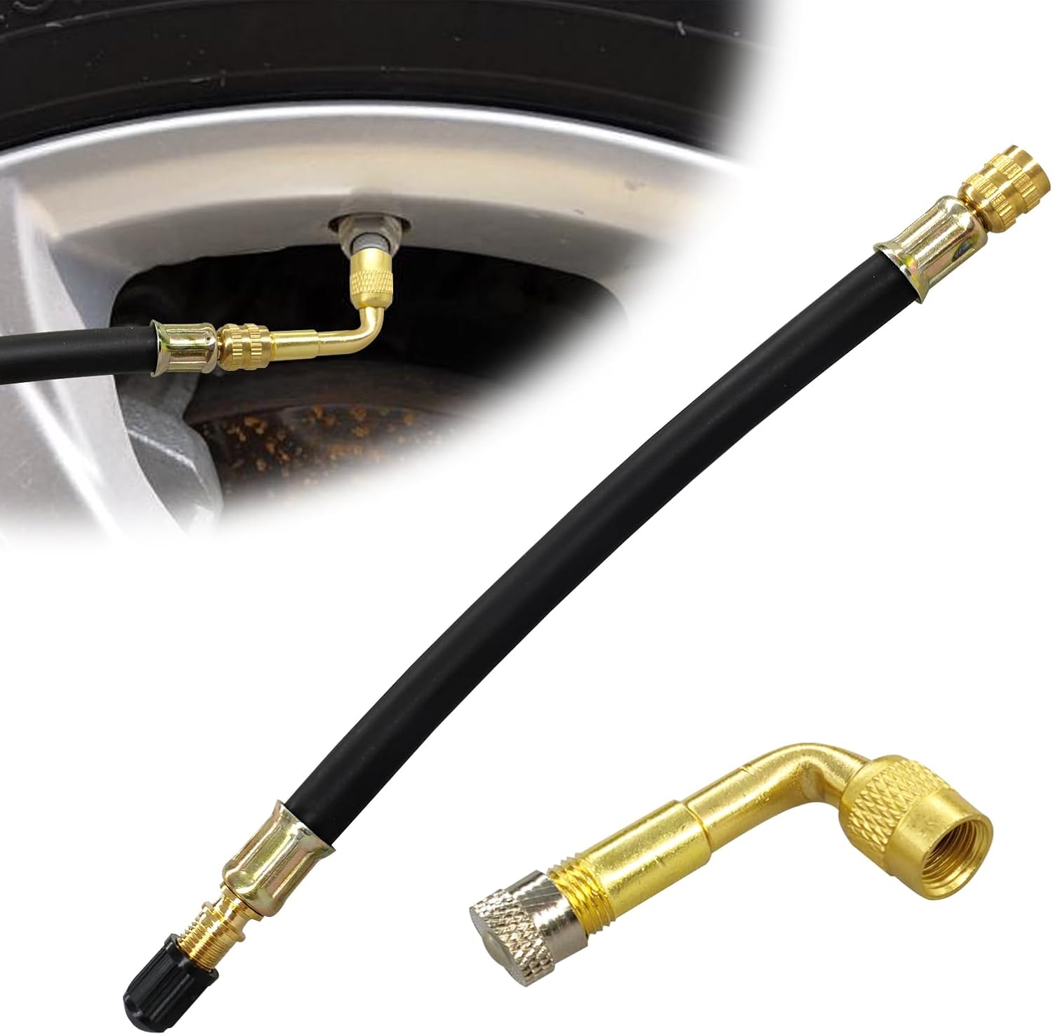 Amazon.com: Tire Valve Extension Compatible For Cars Truck Motorcycle ...