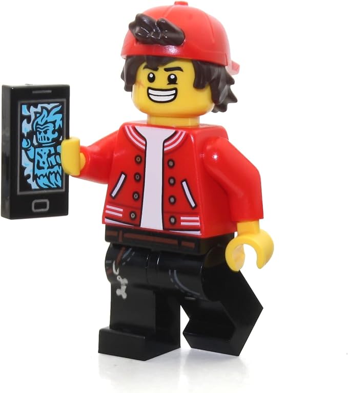 LEGO Hidden Side Minifigure - Jack Davids (Red Jacket, Backwards Cap ...