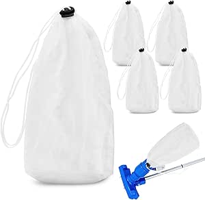 Amazon.com : 5Pcs Pool Vacuum Replacement Mesh Bag, Fine Mesh Pool Leaf ...