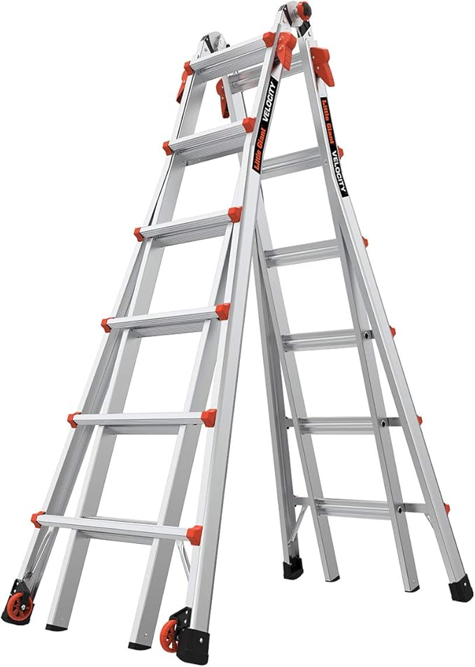 Little Giant Ladders, Velocity with Wheels, M26, 26 Ft, Multi-Position ...