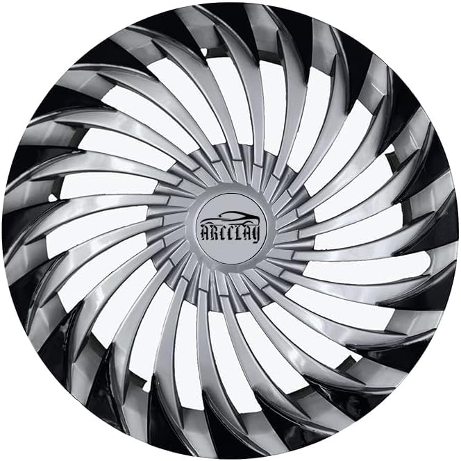 PRIGAN Tata Punch Black Silver Wheel Cover 15" for TATA Punch (Set of 4 ...