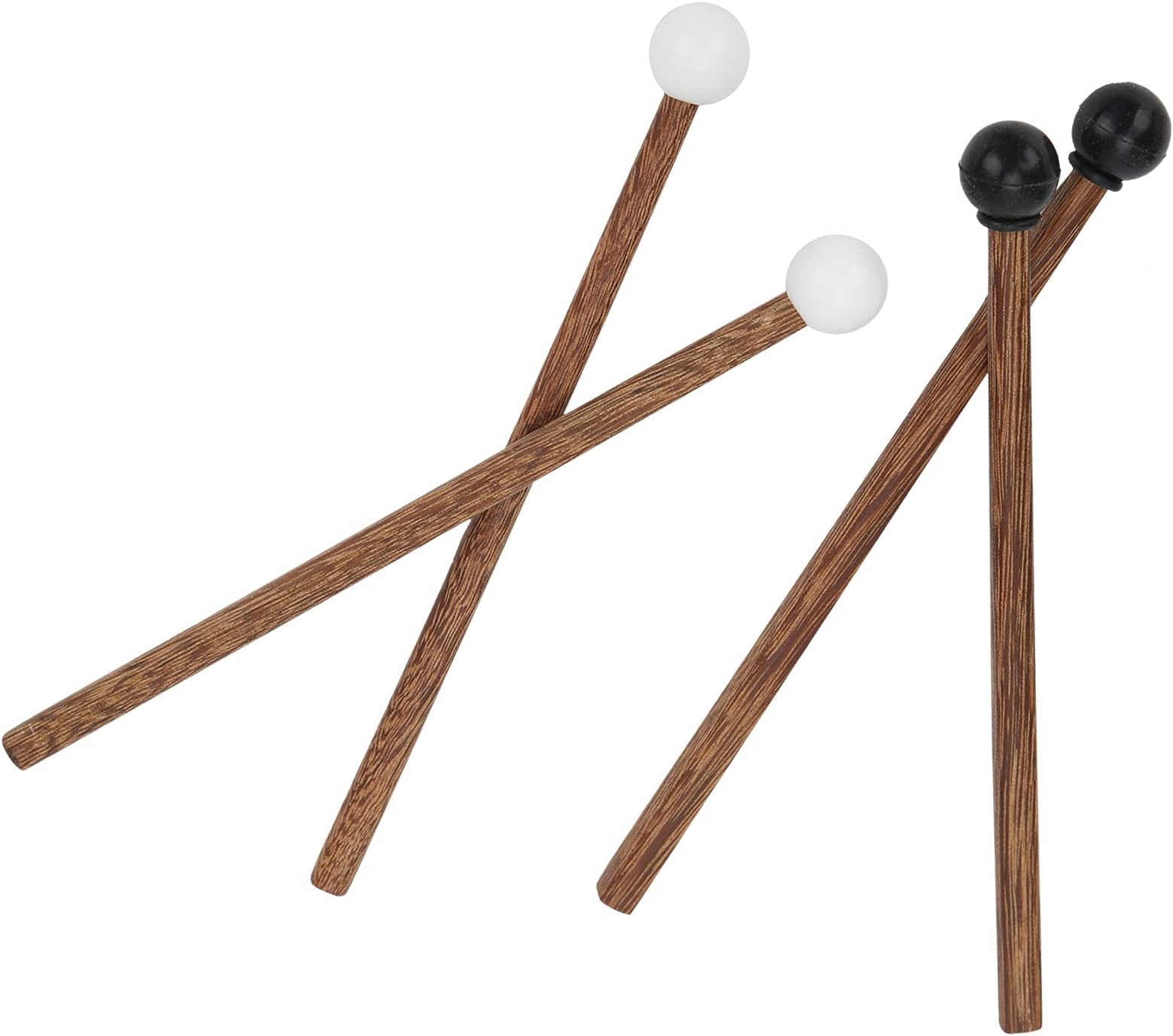 Amazon.com: KaKesa Steel Drum Pan Mallets Sticks Aluminum - Lead/Tenor ...