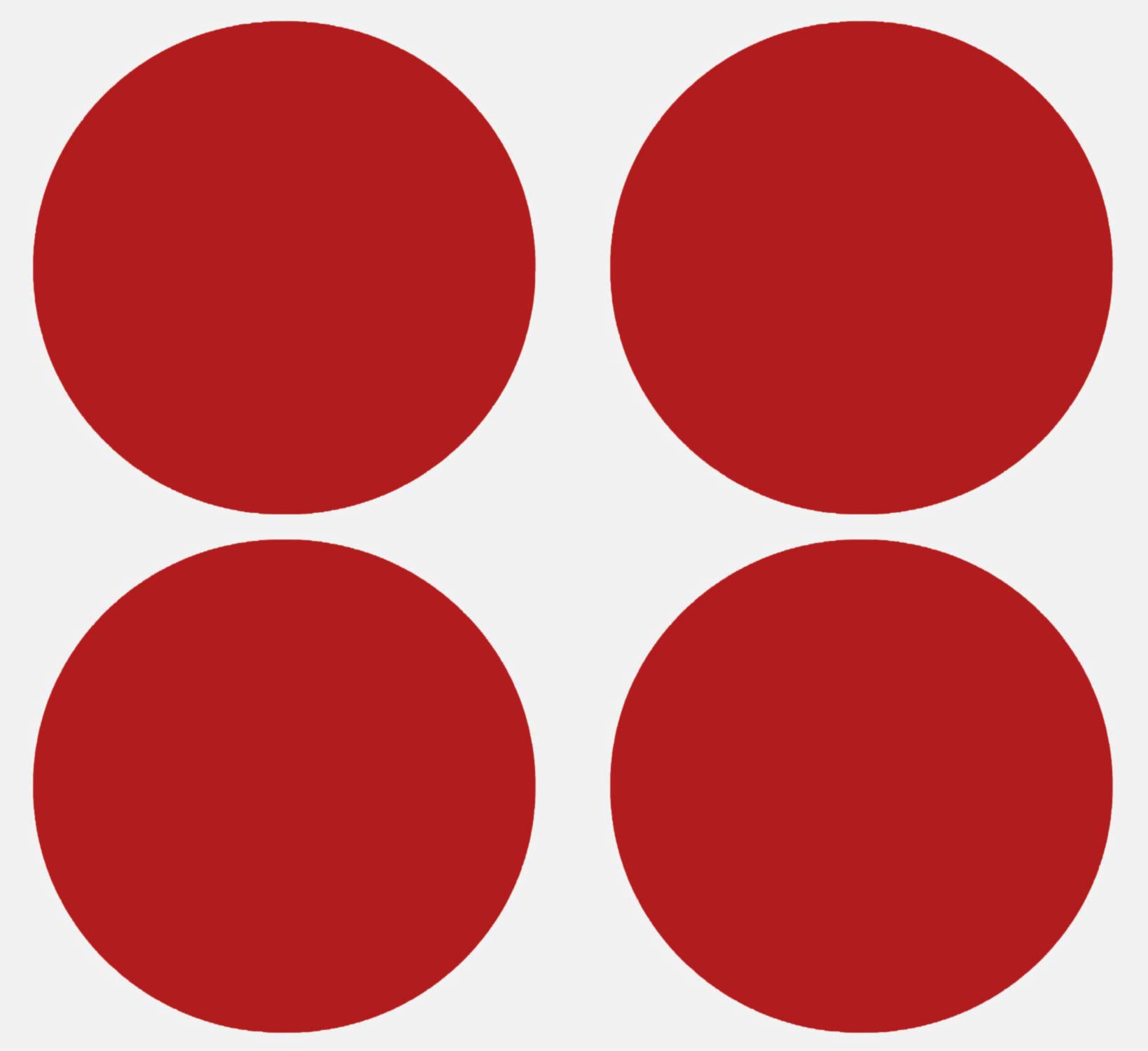 Amazon.com : Royal Green Color-Coding Labels 75MM (7.5CM) Red Stickers ...