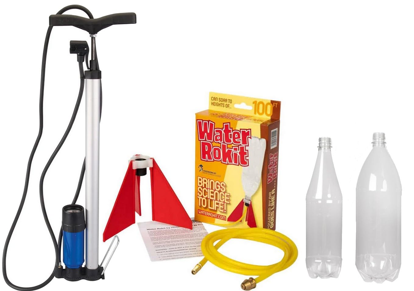 Rokit Ready to Launch Water Bottle Rocket Kit, Rokit, Tracked Pump ...