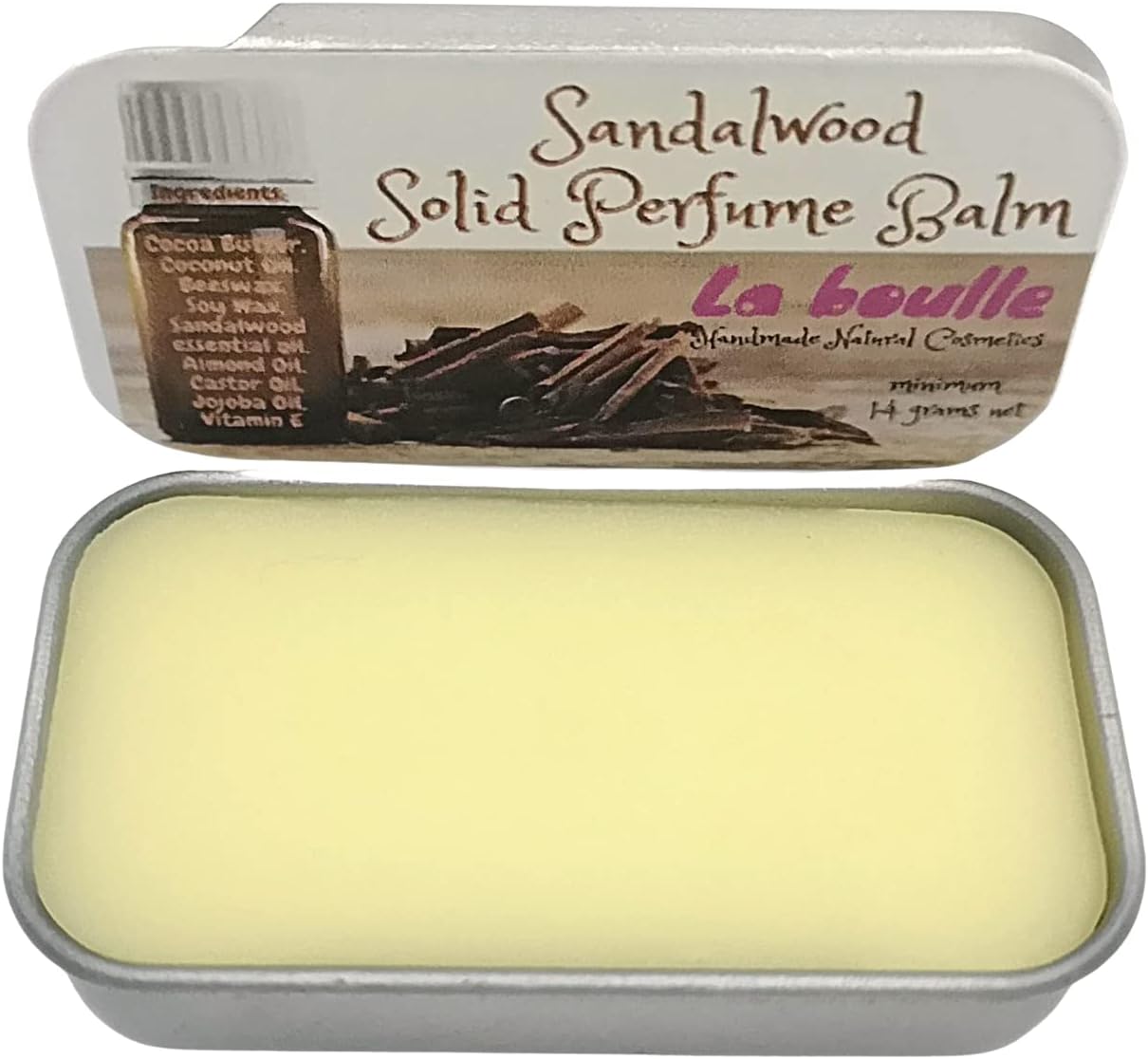 Sandalwood Solid Natural Perfume Balm. For sensitive skin. Alcohol Free ...