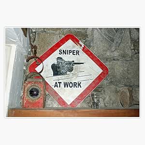 Amazon.com: Sniper At Work - Warning Sign Ireland, Northern Ireland ...