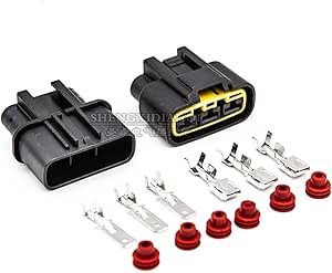 Amazon.com: XMGKMN DJ7031Y-6.3-11/21 car Connector car Connector 3P Plug Sheath QLW-A-3F-GR ...