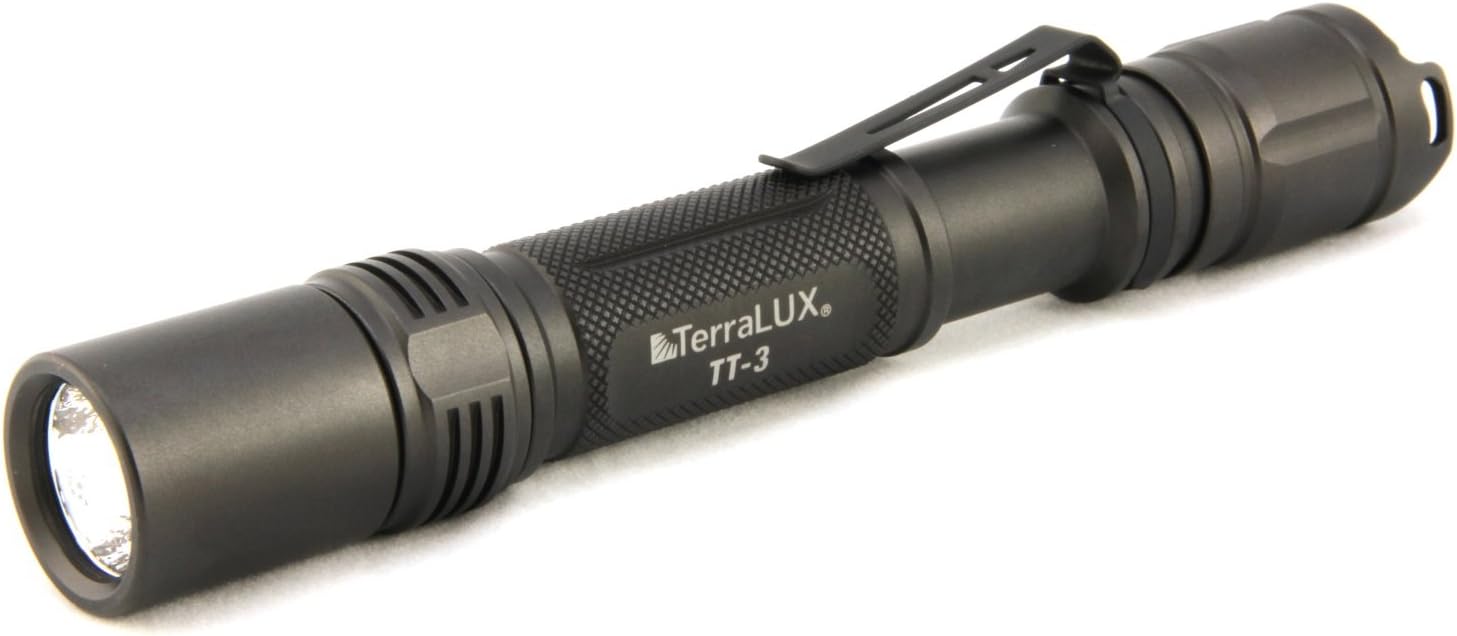 Terralux TT 3, Stealth Grey Flashlight TERRALUX-TT-3 - Basic Handheld ...